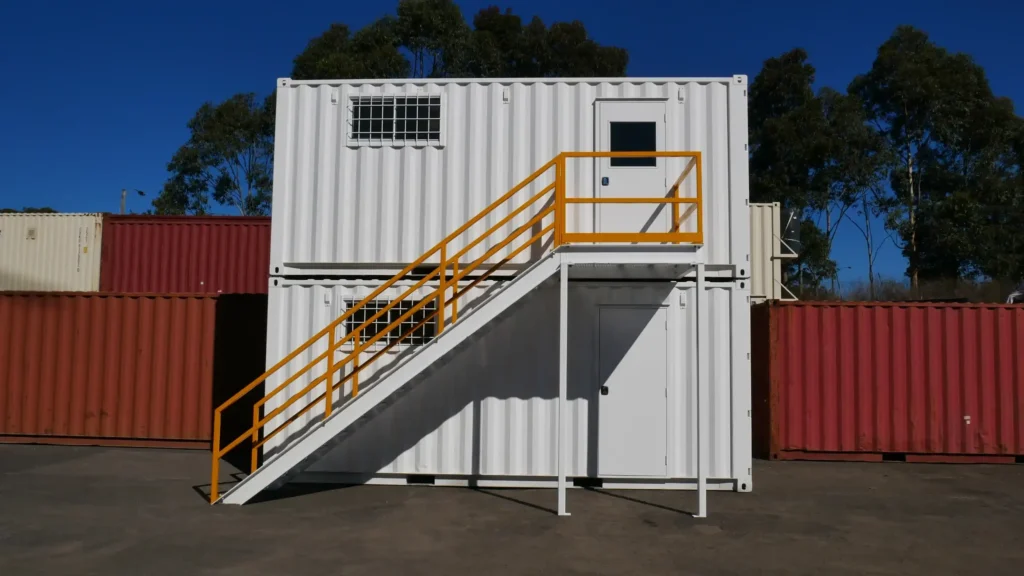 Two-Storey Worksite Combo Container - Big Mex Trailers